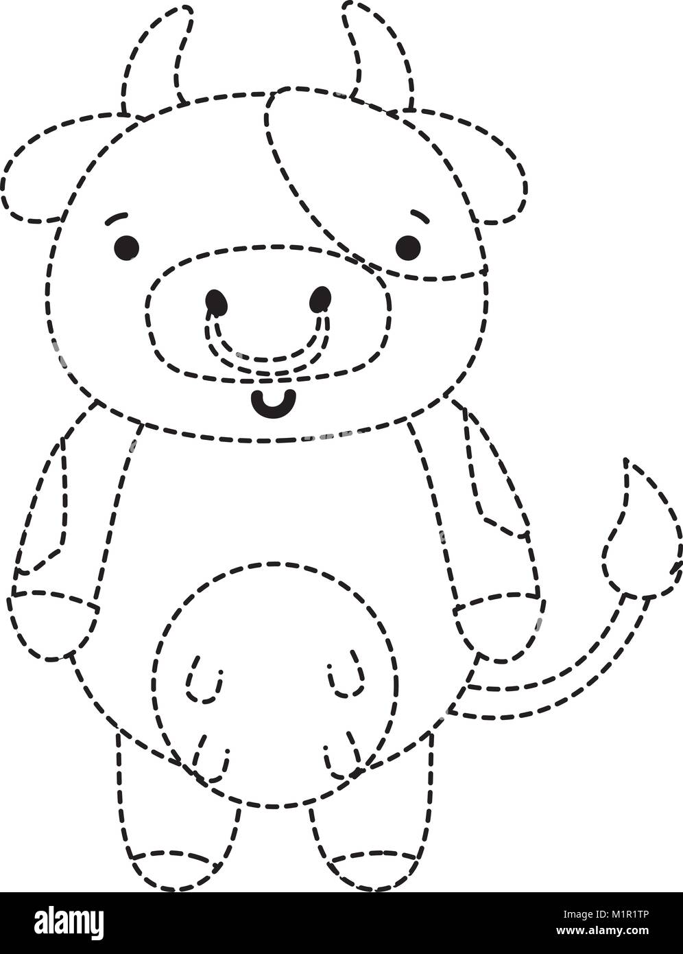 Dotted cow Stock Vector Images - Alamy