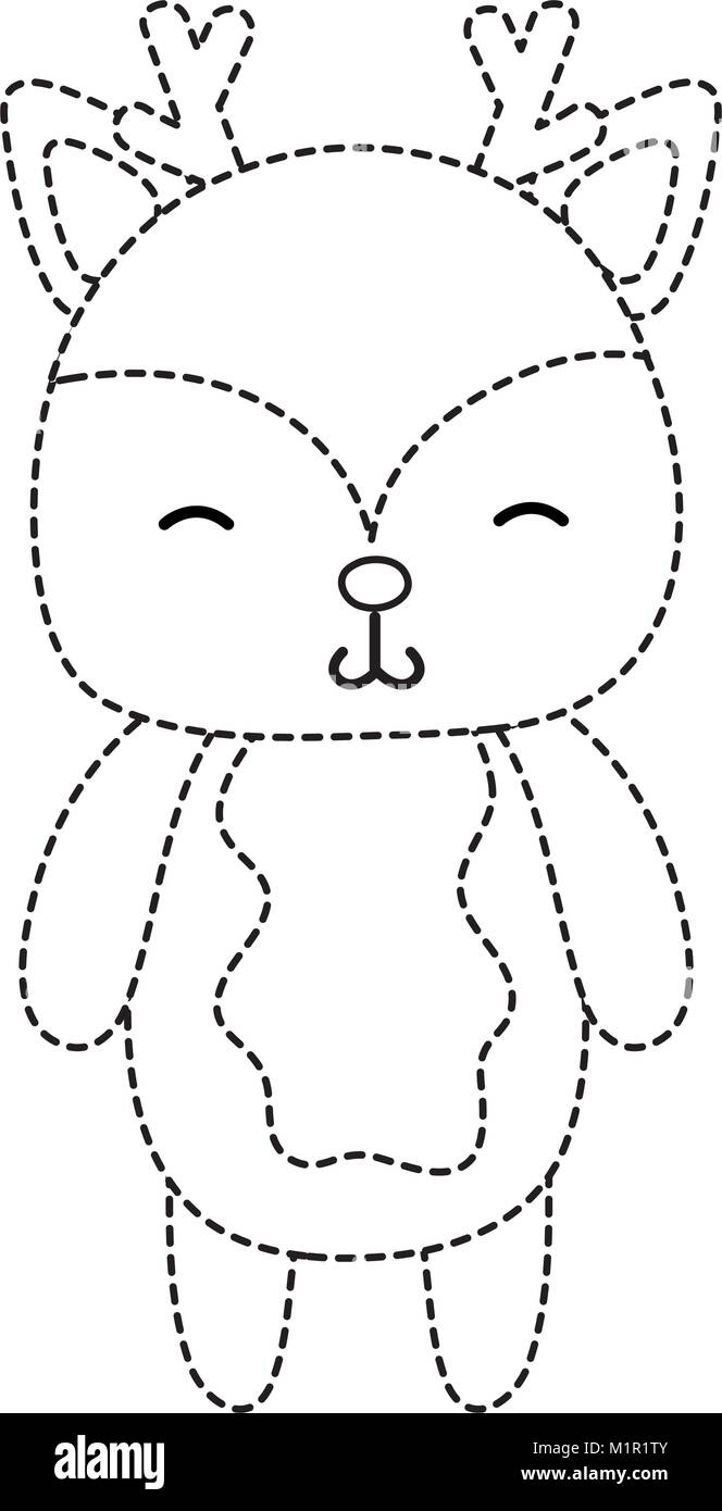Dotted deer Stock Vector Images - Alamy