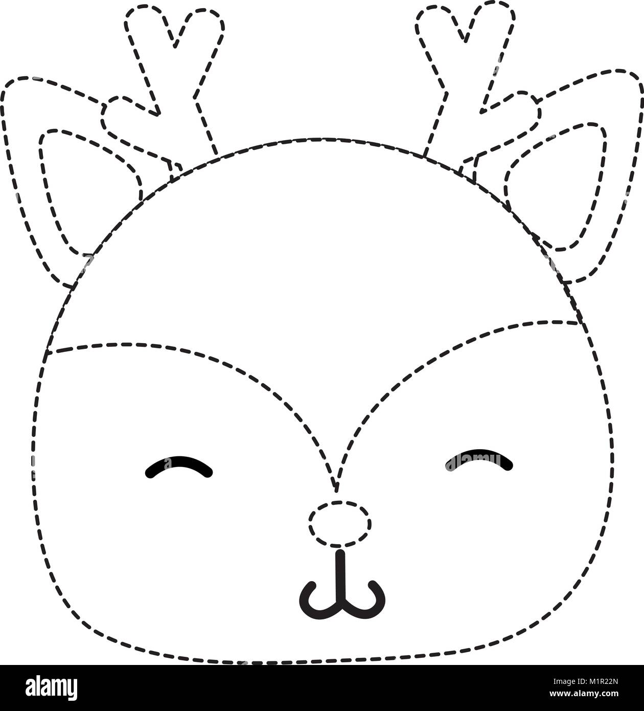 Dotted deer Stock Vector Images - Alamy