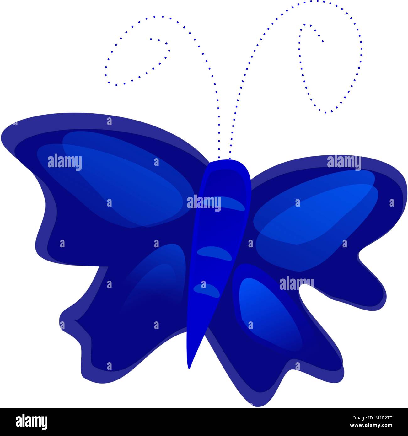 Blue glowing butterfly Stock Vector Images - Alamy