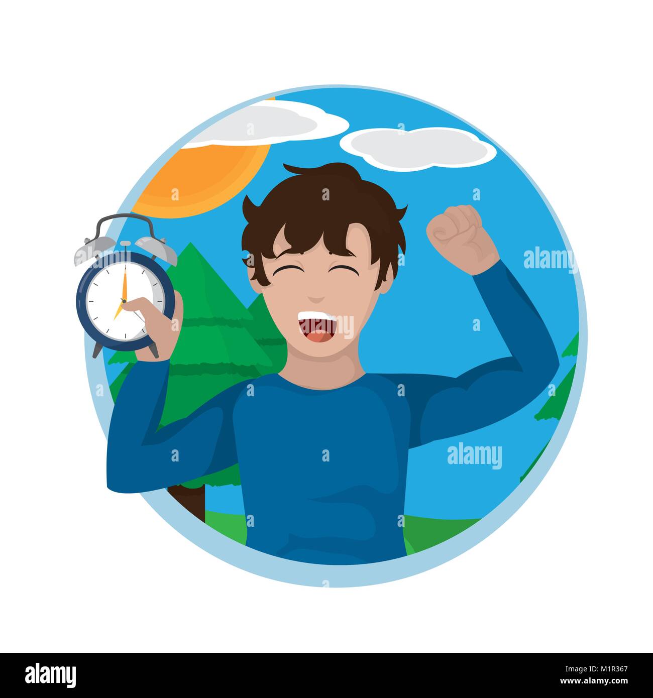 Wake up design Stock Vector Image & Art - Alamy