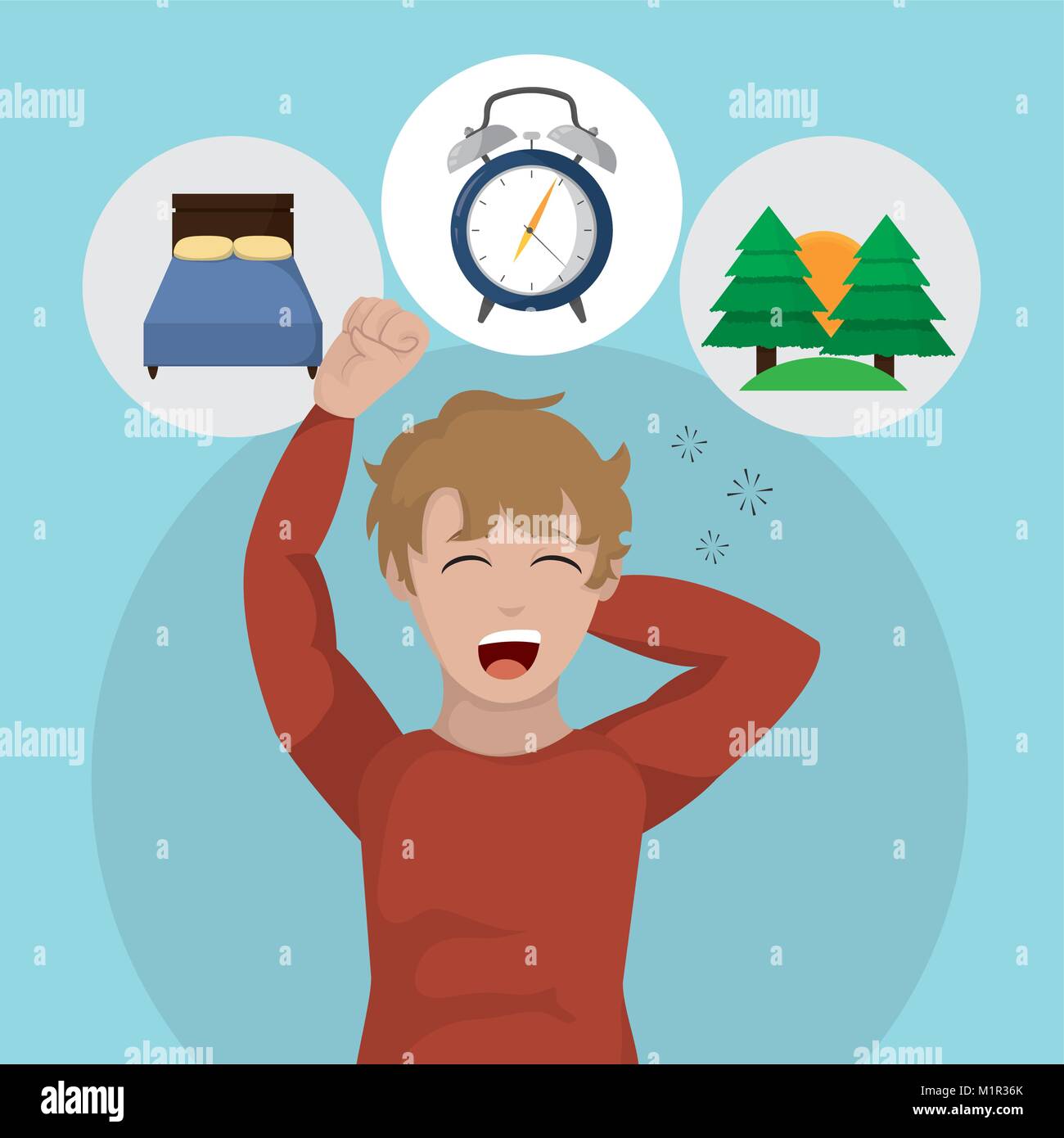 Wake up design Stock Vector Image & Art - Alamy