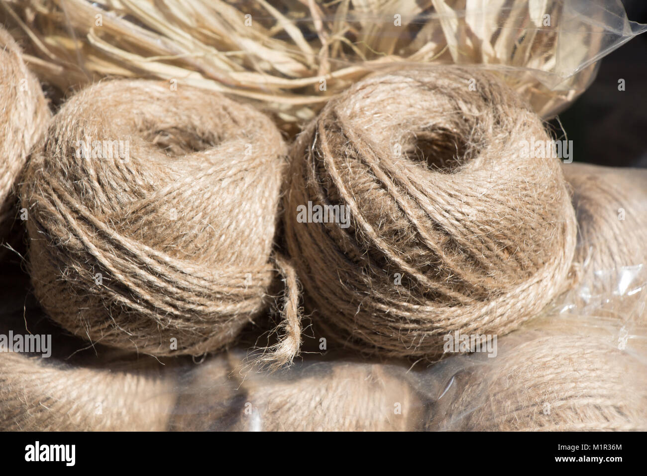 Linen thread reel needle hi-res stock photography and images - Alamy