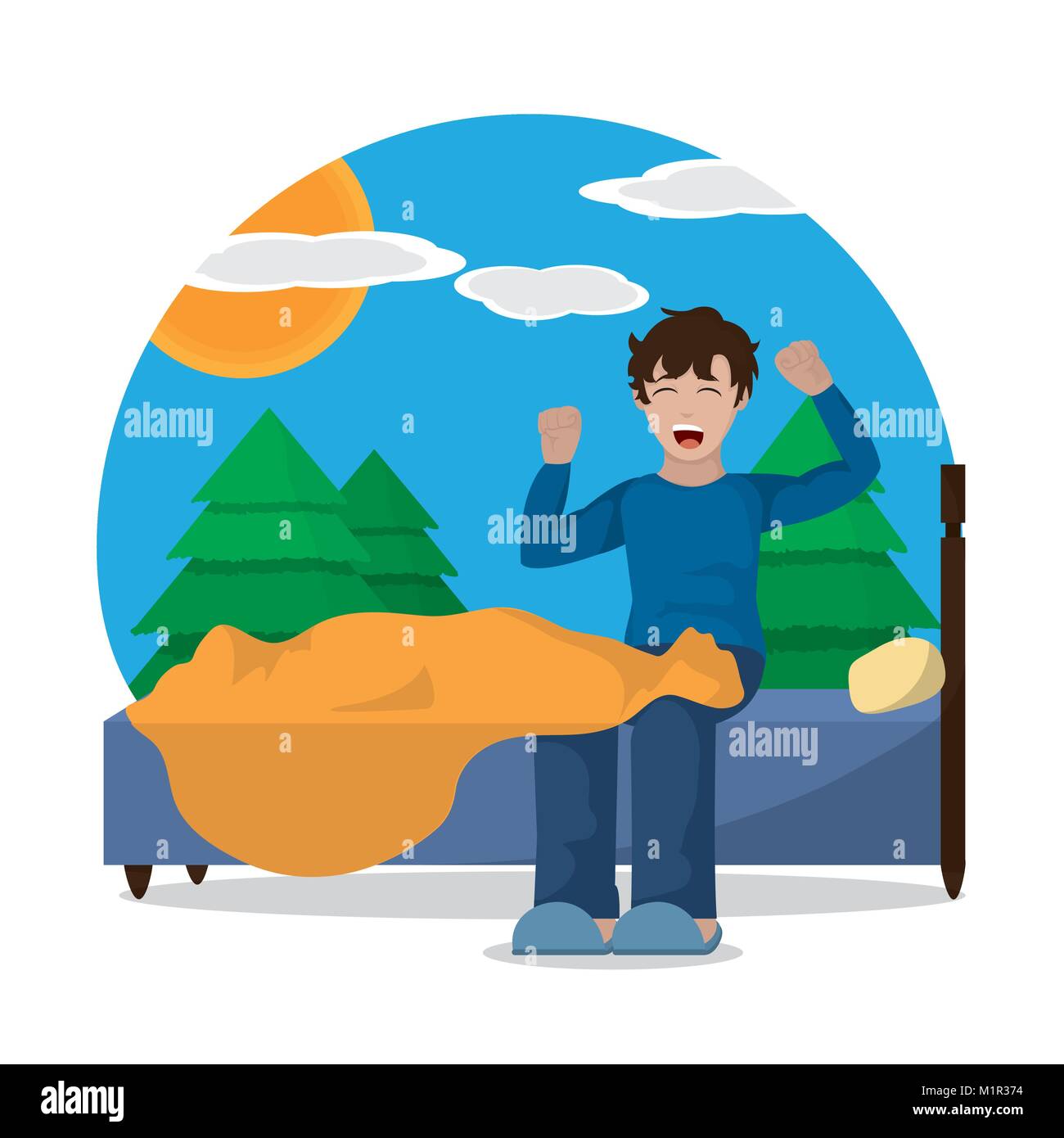 Wake up design Stock Vector Image & Art - Alamy