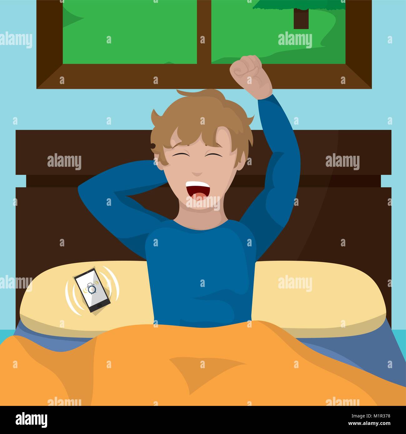 Wake up design Stock Vector Image & Art - Alamy