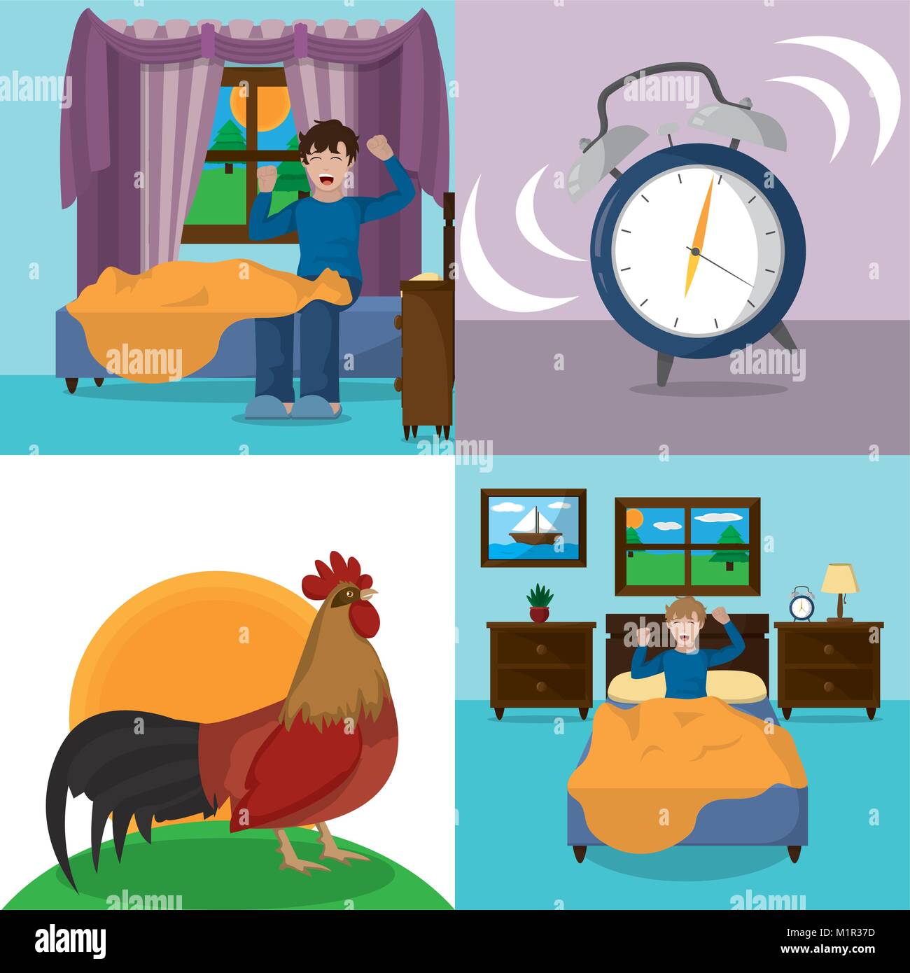 Wake up design Stock Vector Image & Art - Alamy