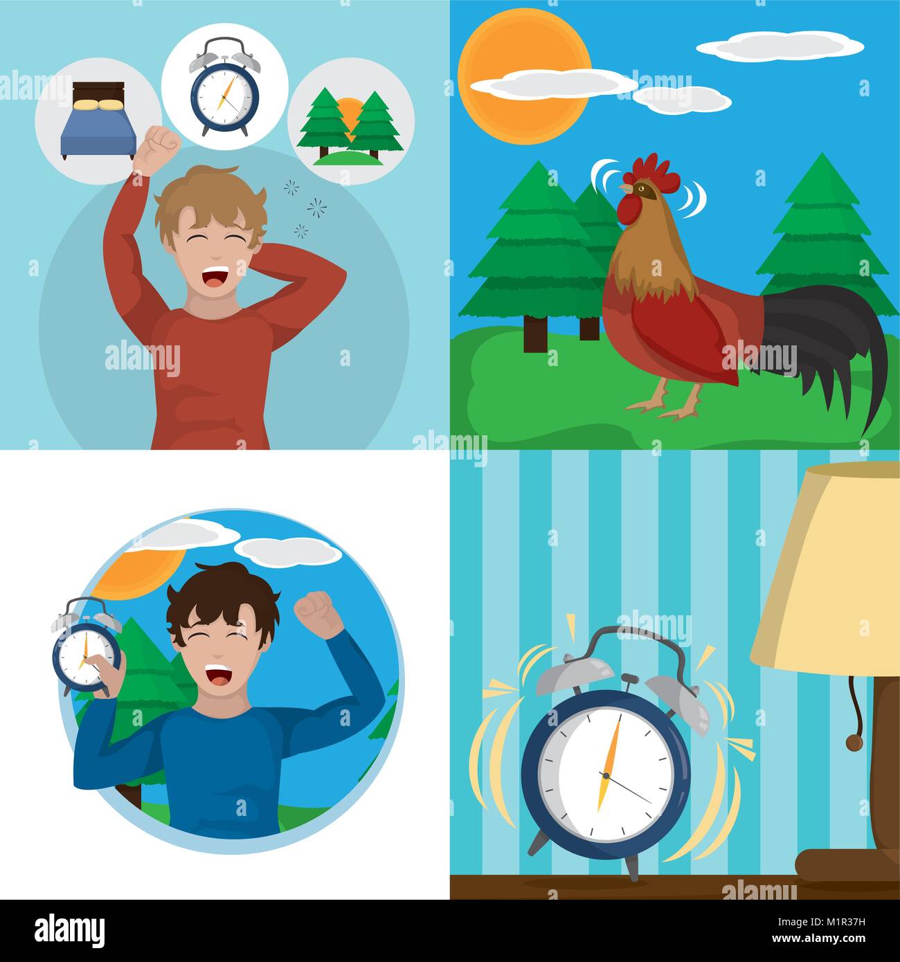 Wake up design Stock Vector Image & Art - Alamy