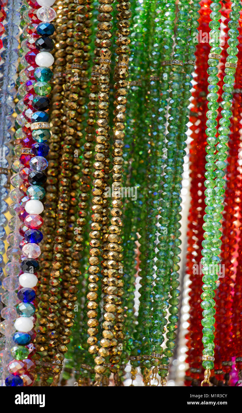 Colorful beads of various color Stock Photo - Alamy