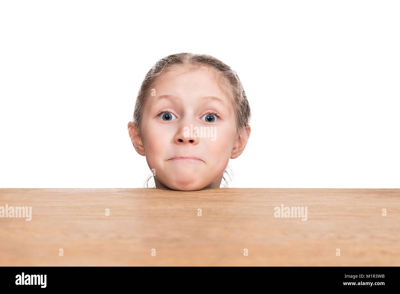 Head on table Stock Photo - Alamy