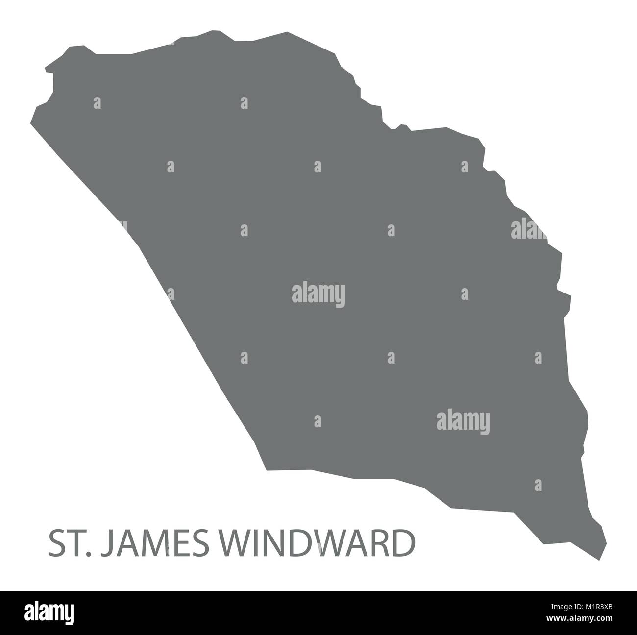 Map of st james Stock Vector Images - Alamy