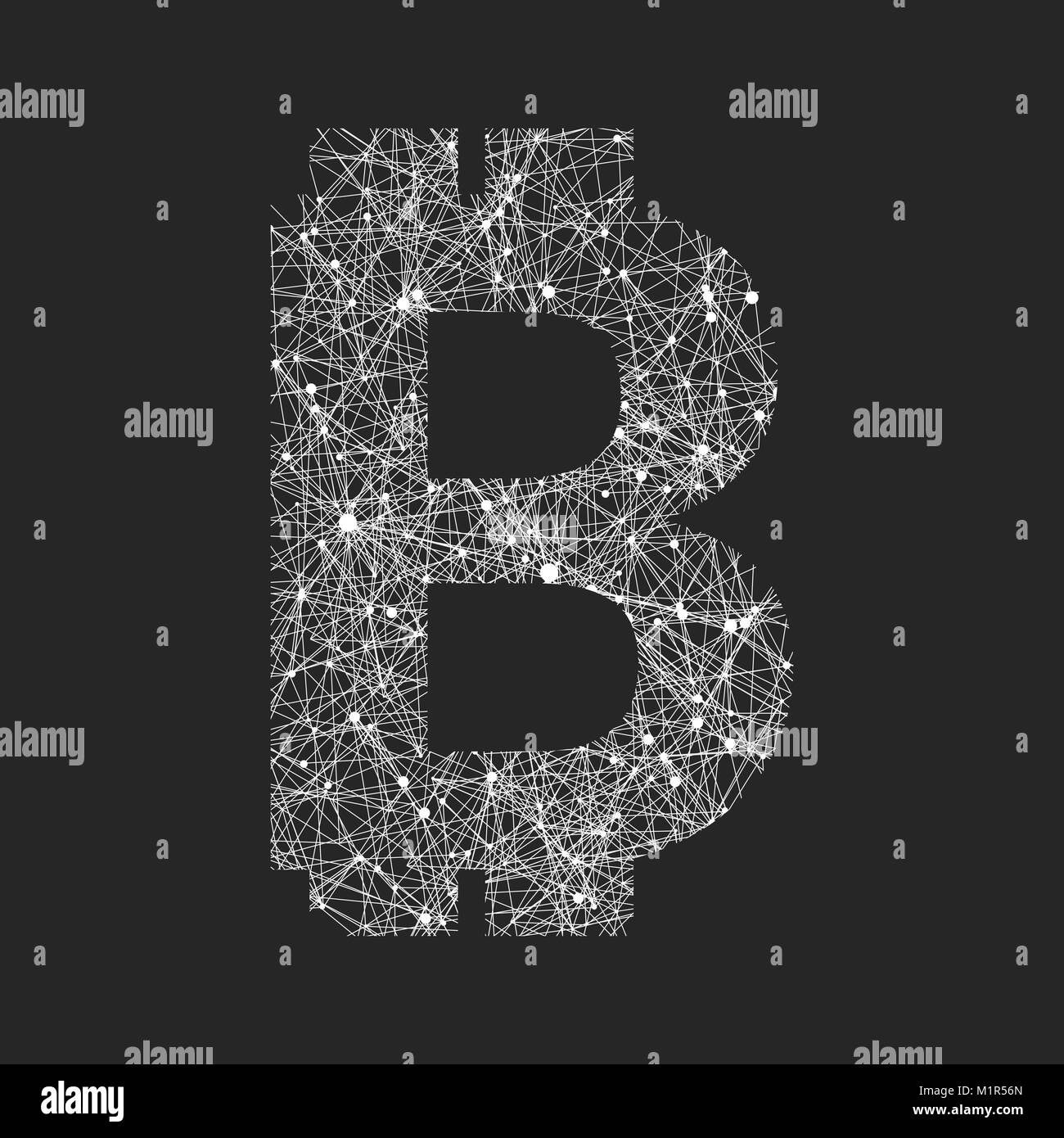 Vector symbol of bitcoin technology Stock Vector Image & Art - Alamy