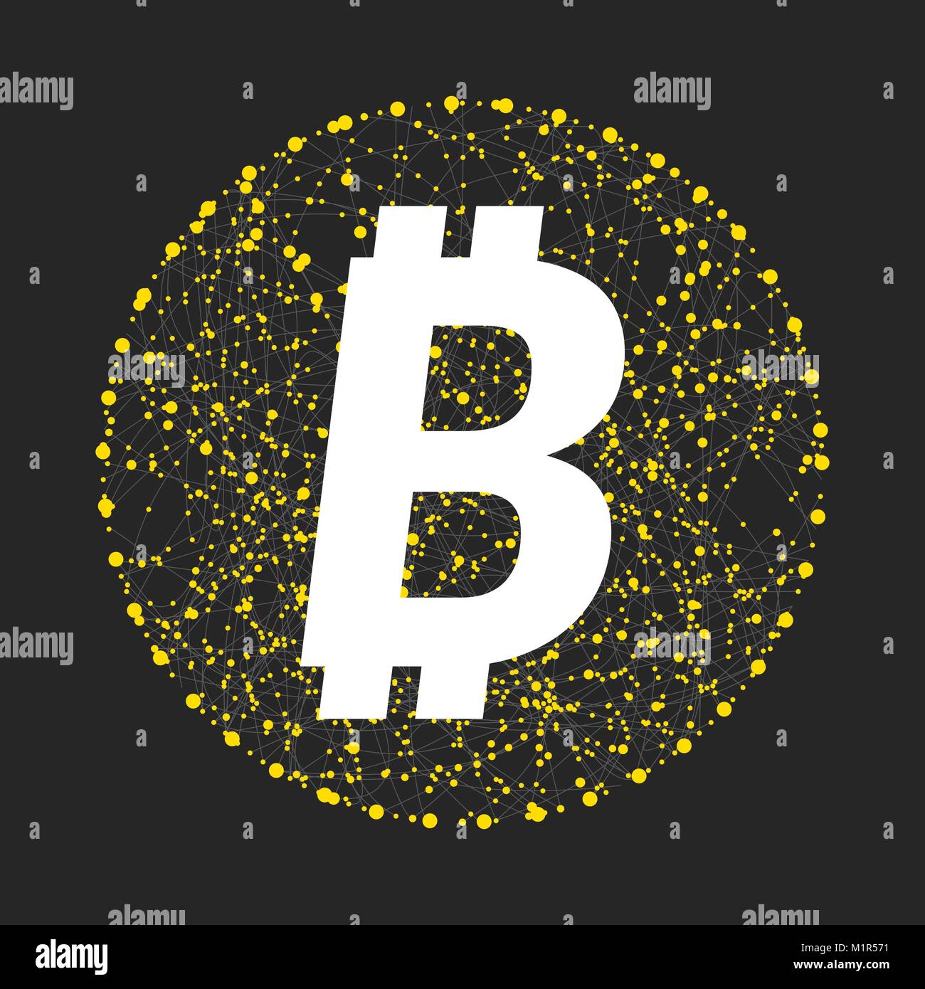 Vector symbol of bitcoin technology Stock Vector Image & Art - Alamy