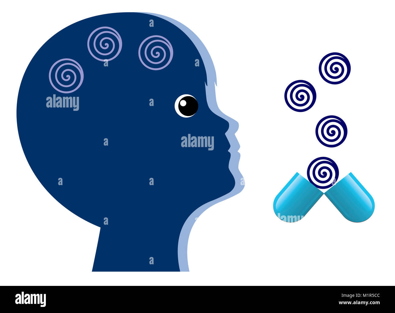 Child gets sedative drugs for calming down Stock Photo - Alamy