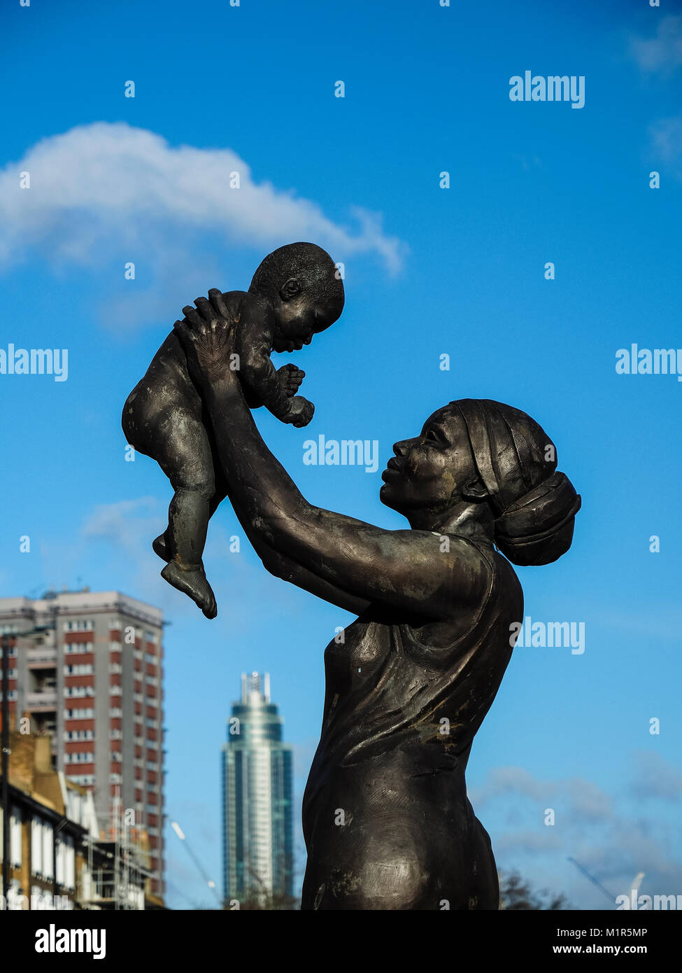 The Bronze Woman Stock Photo - Alamy