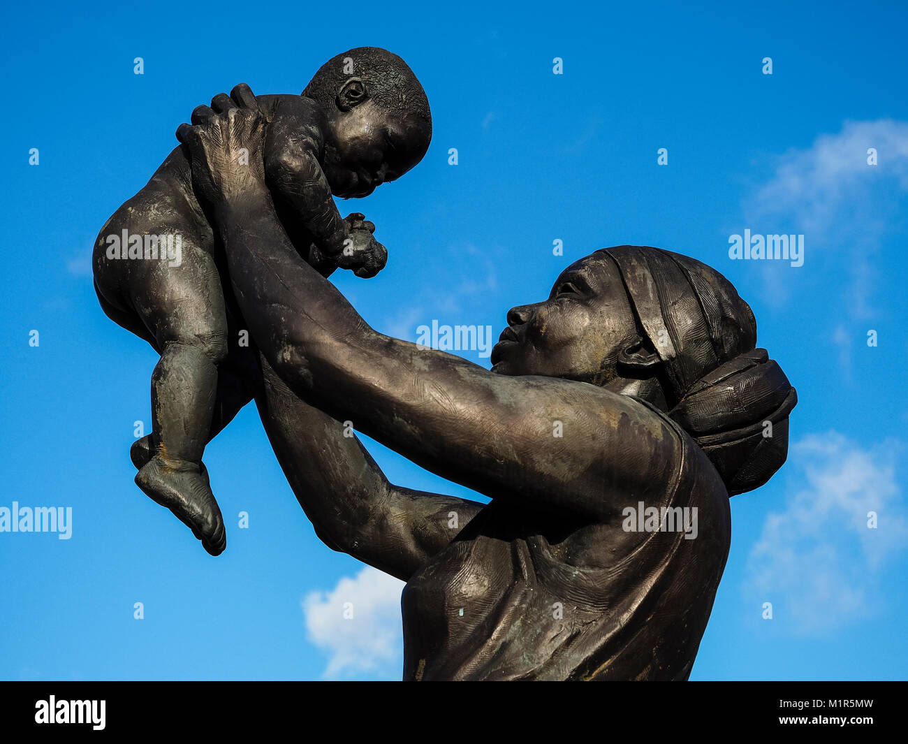 The Bronze Woman Stock Photo - Alamy