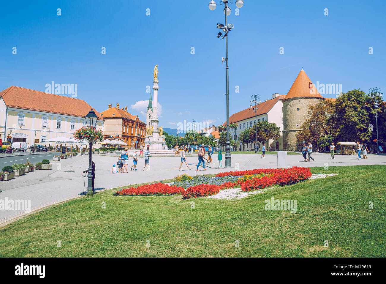 Pula, Crotia, 2016, Street view, peoples. Old city and street. It's a ...