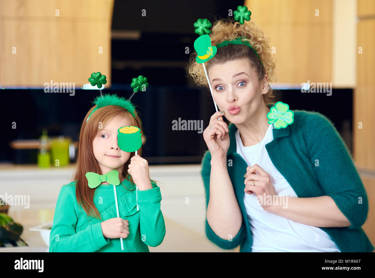 Playful daughter playing vegetable hi-res stock photography and images ...