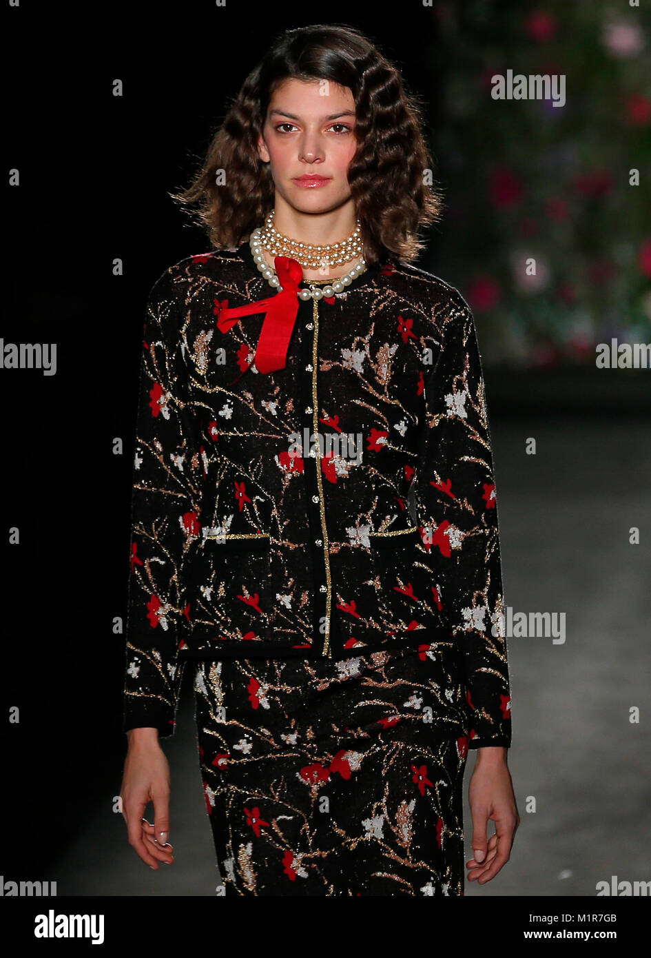 Barcelona, Spain. 31st Jan, 2018. Model Marta Ortiz at collection ...