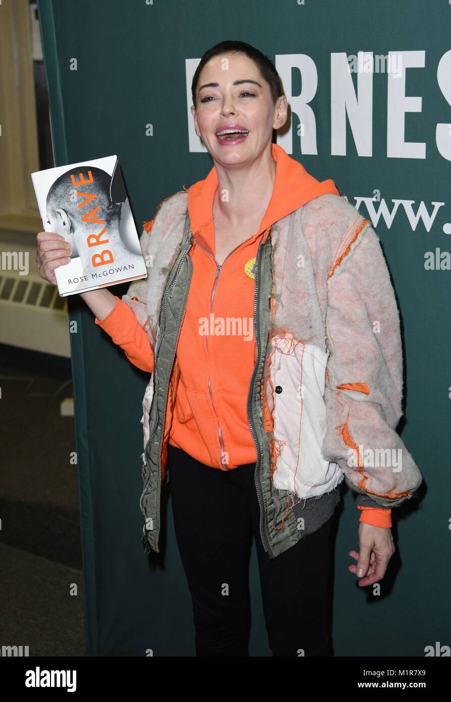 New York, NY, USA. 31st Jan, 2018. Rose McGowan at in-store appearance ...