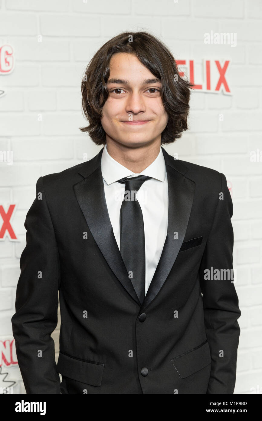 New York, NY - January 31, 2018: Rio Mangini attends Netflix premiere ...