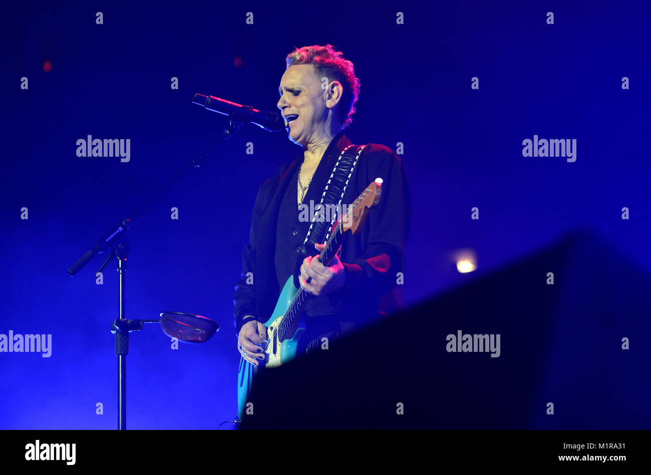 Prague, Czech Republic. 31st Jan, 2018. Guitarist Martin Gore performs ...
