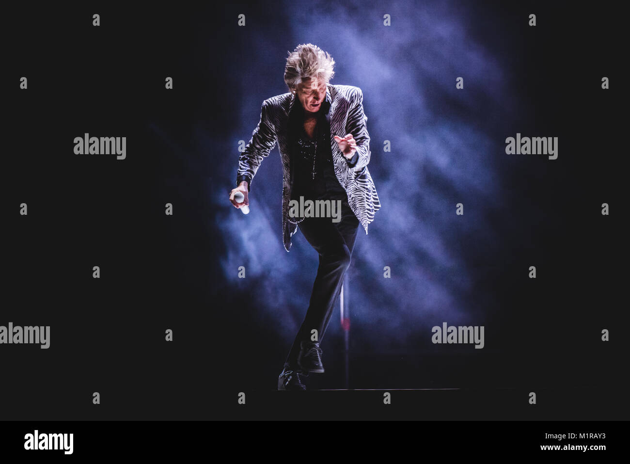 Milan, Italy, January 31st 2018: The British rock singer and songwriter ...