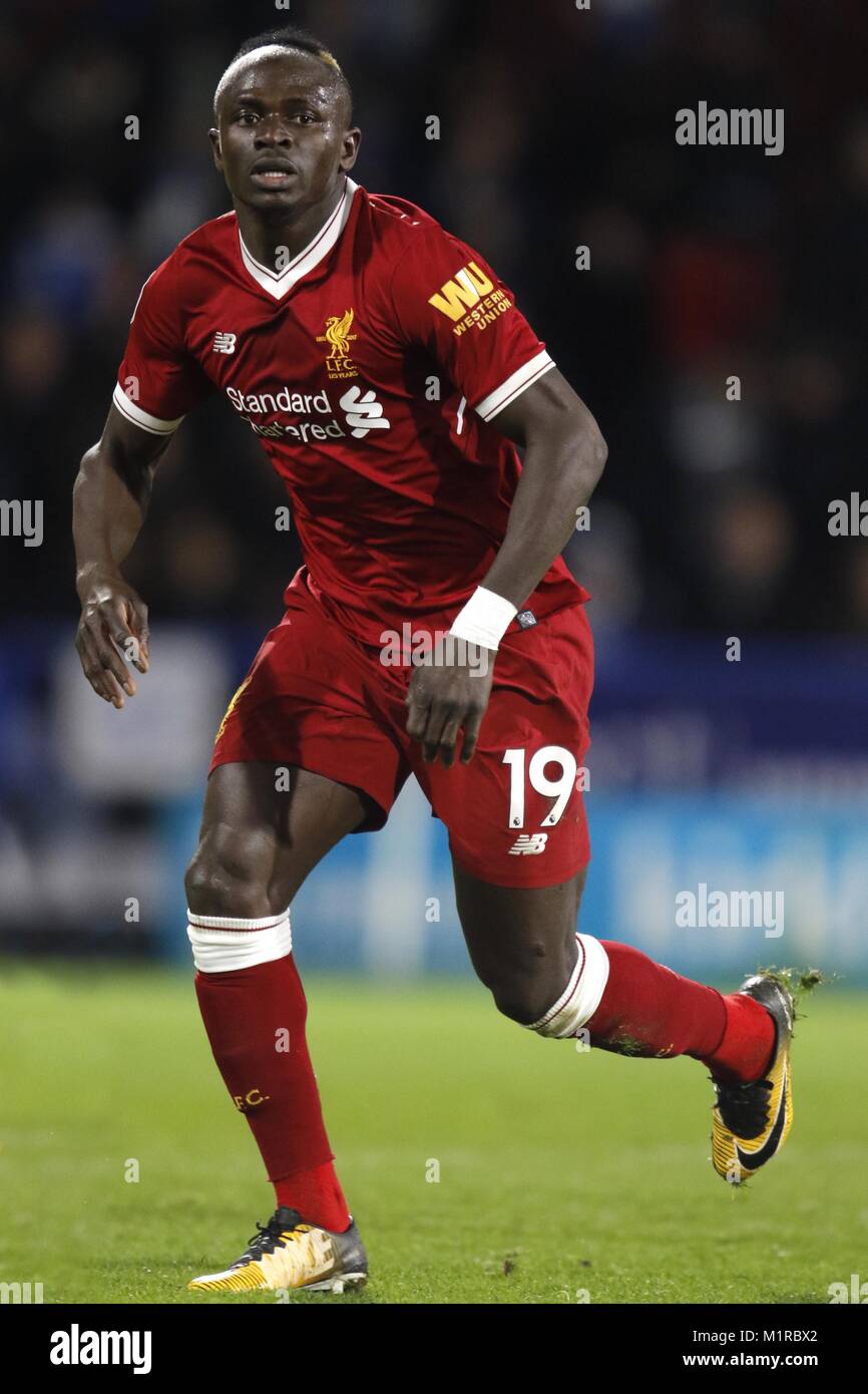SADIO MANE LIVERPOOL FC PREMIER LEAGUE, HUDDERSFIELD TOWN FC V ...