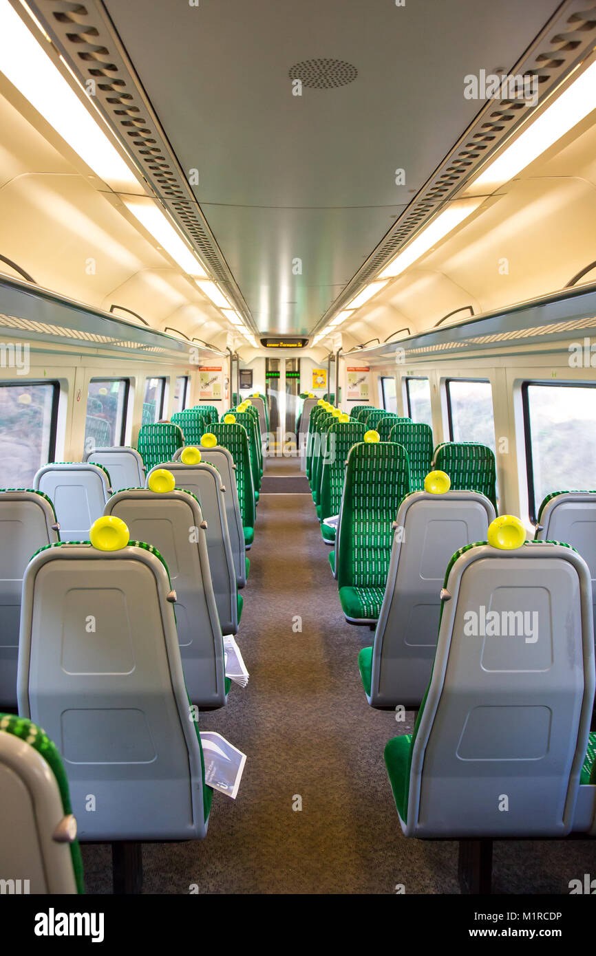 Interior british railways train carriage hi-res stock photography and ...