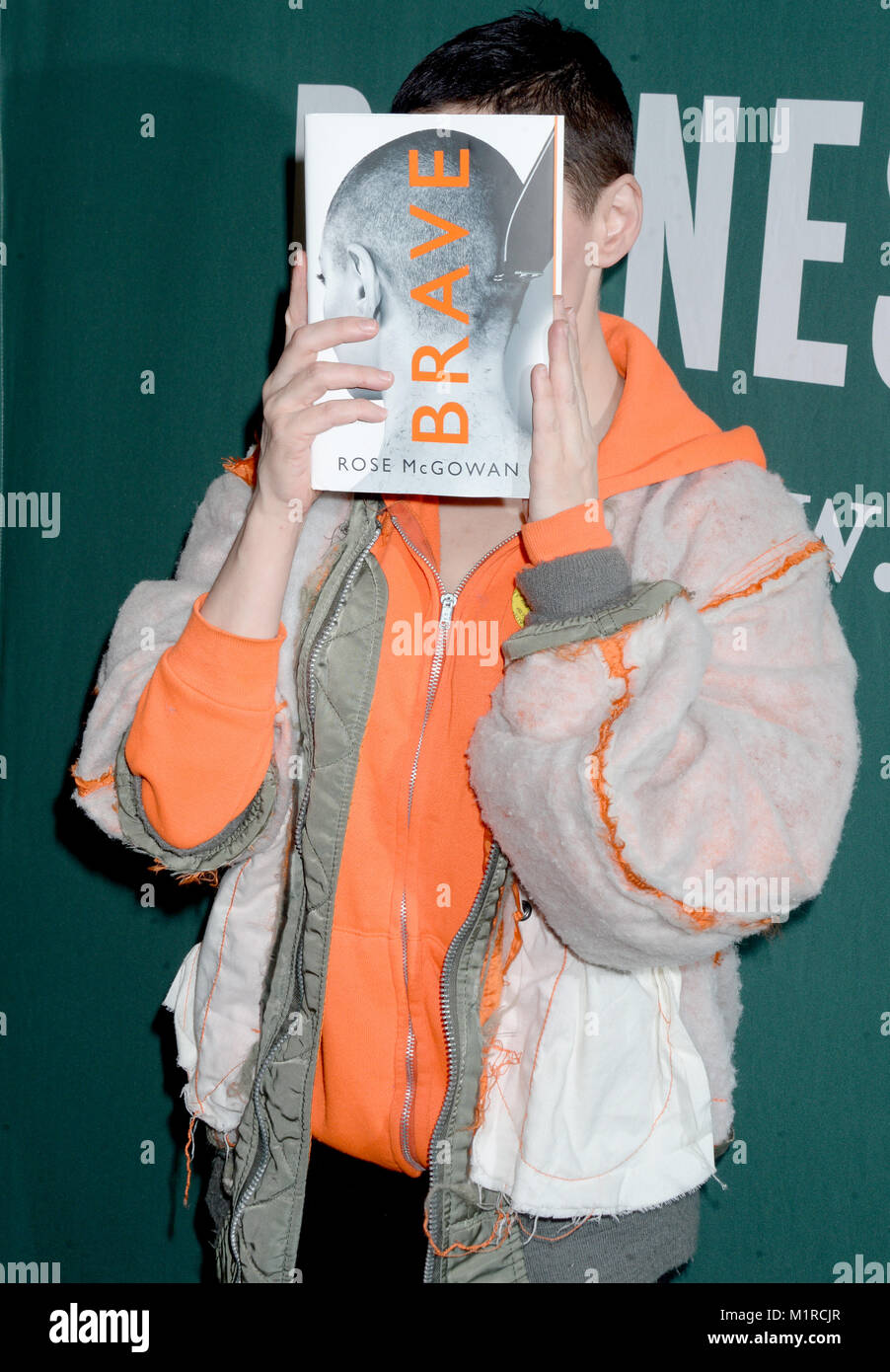 New York Ny January 31 Rose Mcgowan Signs Copies Of Her Memoir