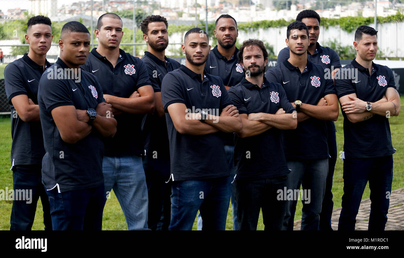 SÃO PAULO, SP - 01.02.2018: APRESENTAÇÃO TIME DE BASQUETE CORINTHIANS ...