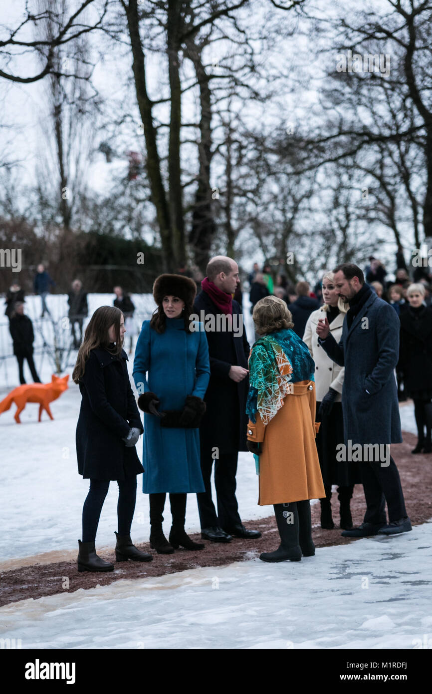 They visit princess ingrid alexandra sculpture park within palace ...