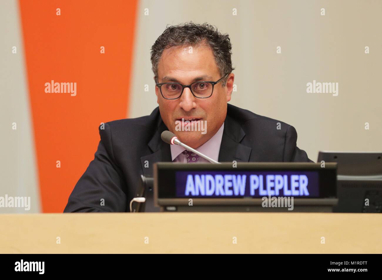 United Nations, New York, USA, January 31 2018 - Andrew D. Plepler ...