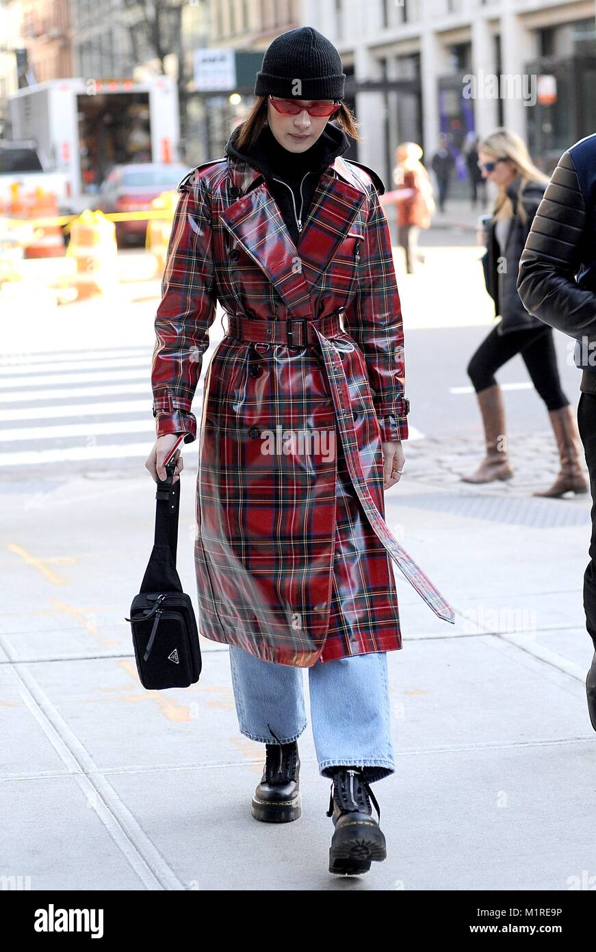 New York, NY, USA. 31st Jan, 2018. Bella Hadid out and about for ...