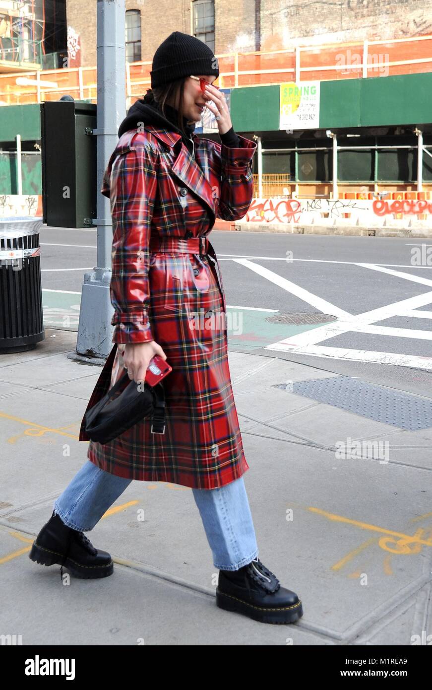 New York, NY, USA. 31st Jan, 2018. Bella Hadid out and about for ...