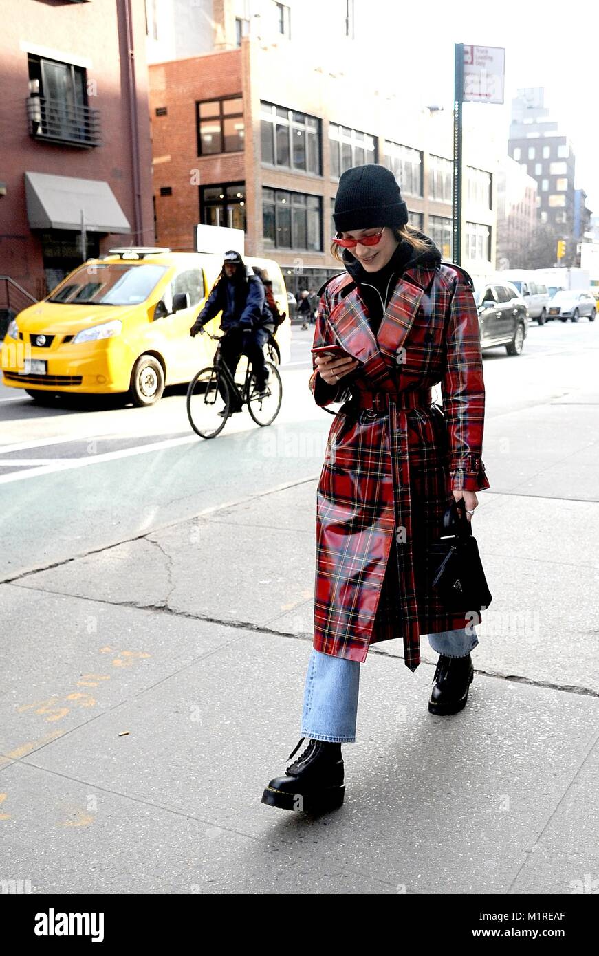 New York, NY, USA. 31st Jan, 2018. Bella Hadid out and about for ...