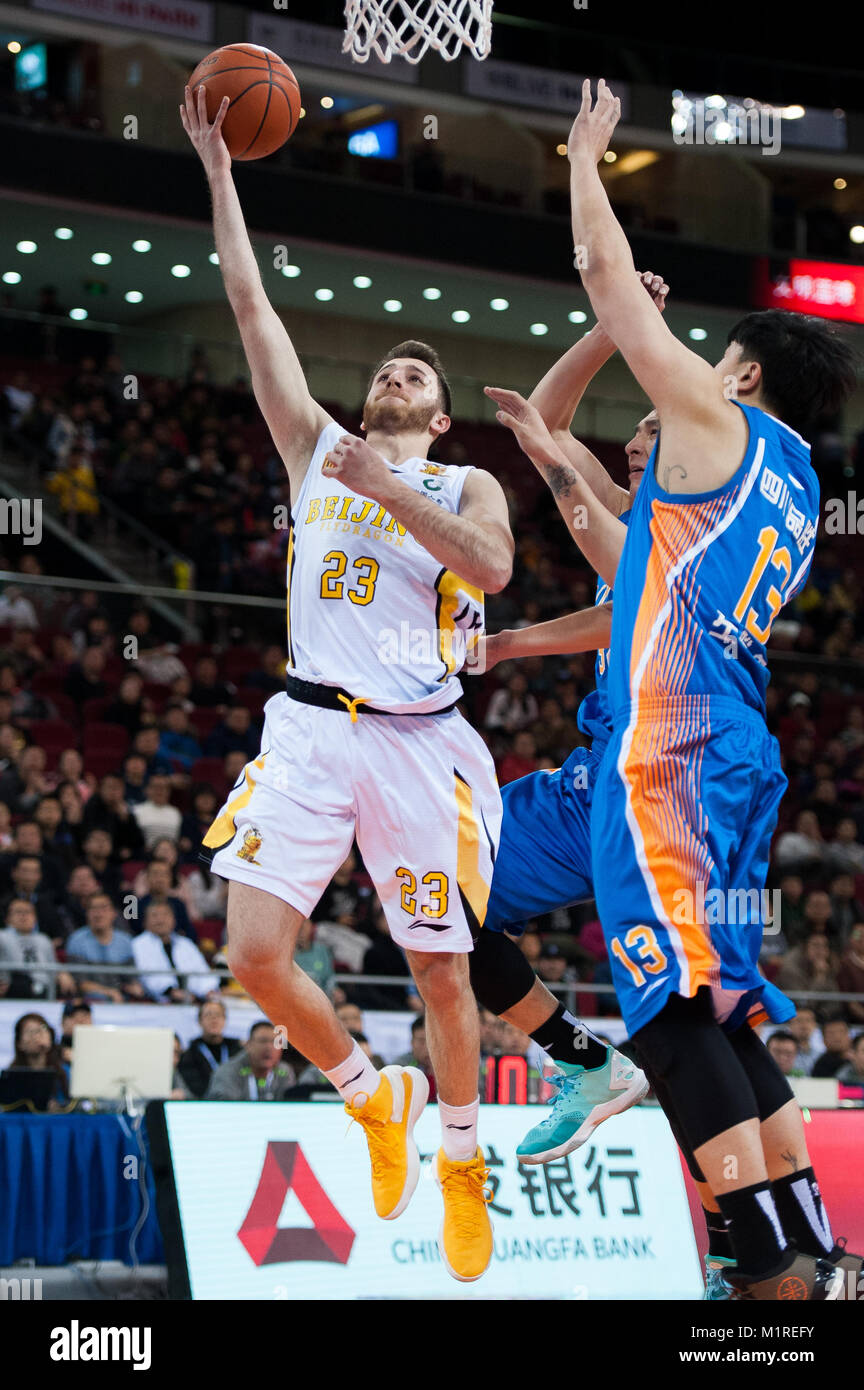 Beijing, China. Feb 1, 2018 - Beijing, China: Wael Arakji during a CBA ...