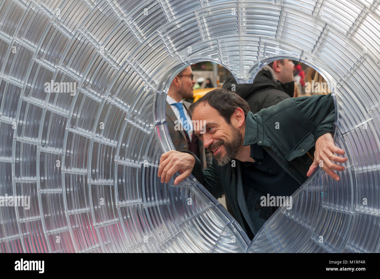 New York, USA. 1st February, 2018. Designer Benjamin Aranda poses in ...
