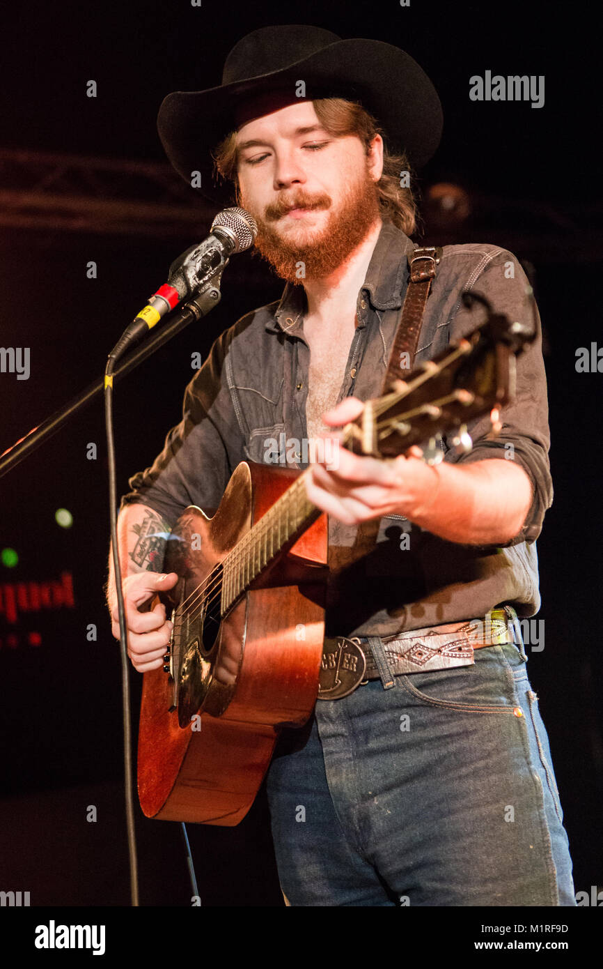 Milan Italy. 31 January 2018. The American singer-songwriter COLTER ...