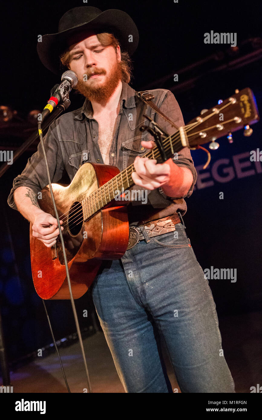 Milan Italy. 31 January 2018. The American singer-songwriter COLTER ...