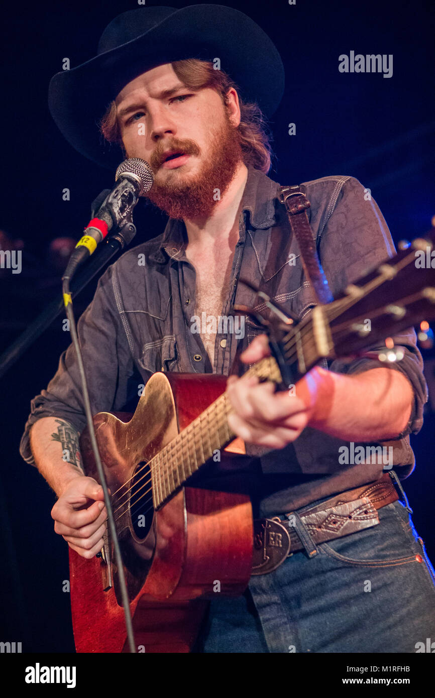 Milan Italy. 31 January 2018. The American singer-songwriter COLTER ...