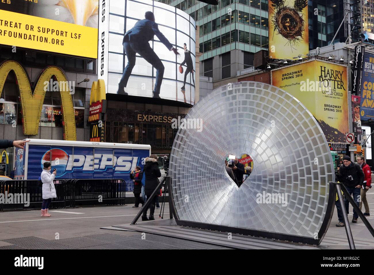 February 1, 2018 - New York City, New York, US - Times Square Arts has ...