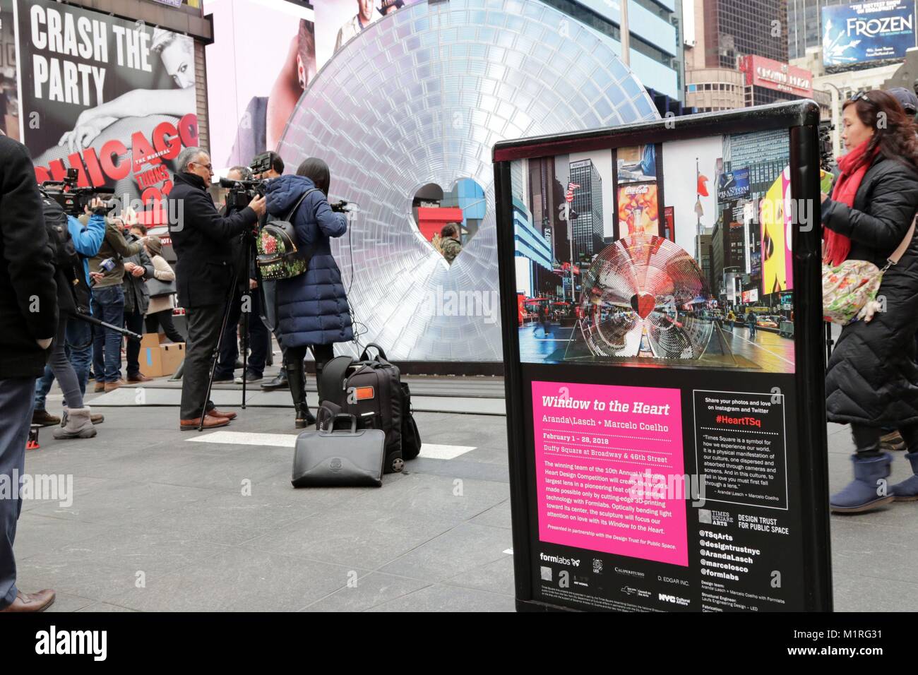 February 1, 2018 - New York City, New York, US - Times Square Arts has ...