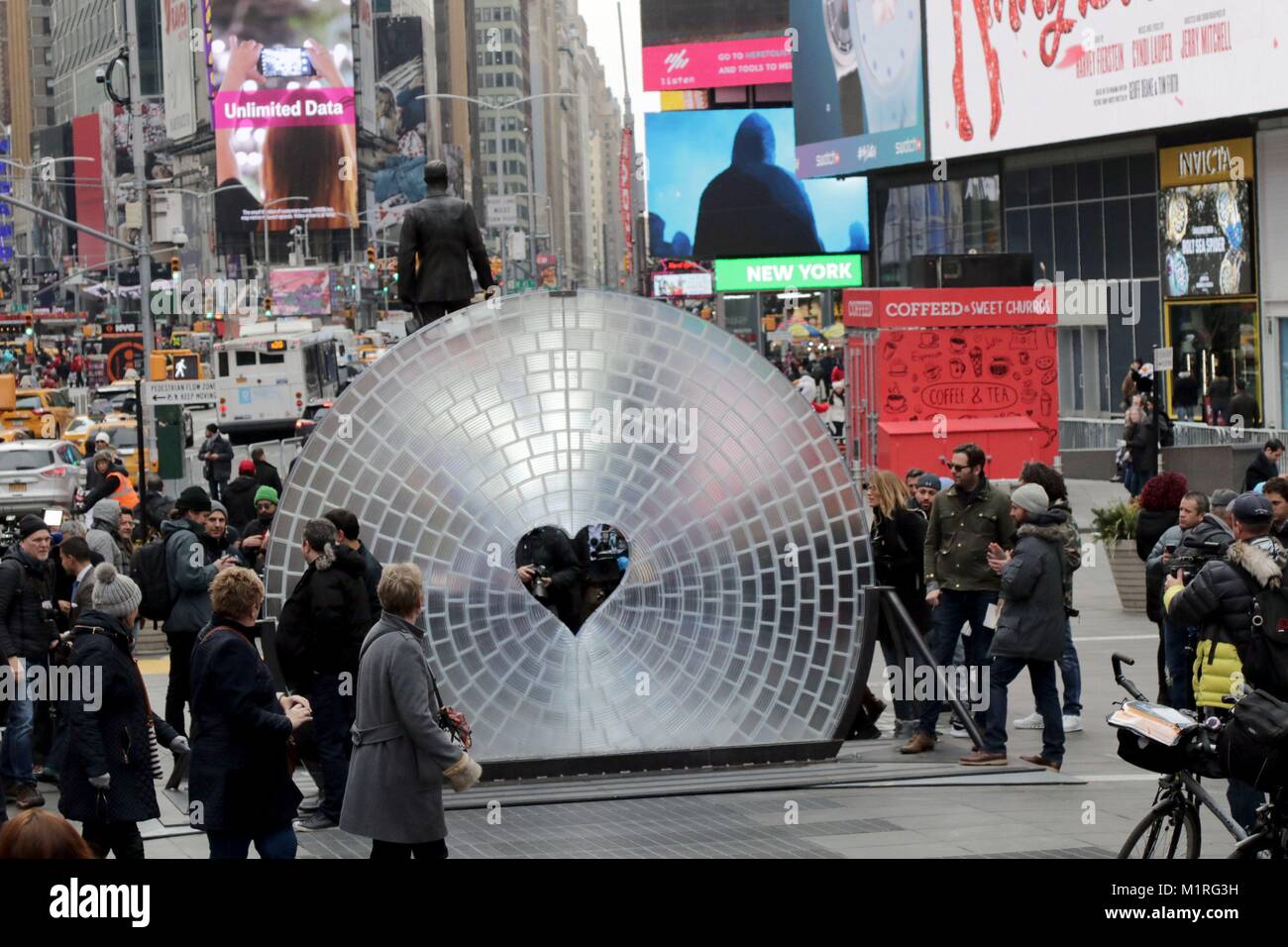 February 1, 2018 - New York City, New York, US - Times Square Arts has ...