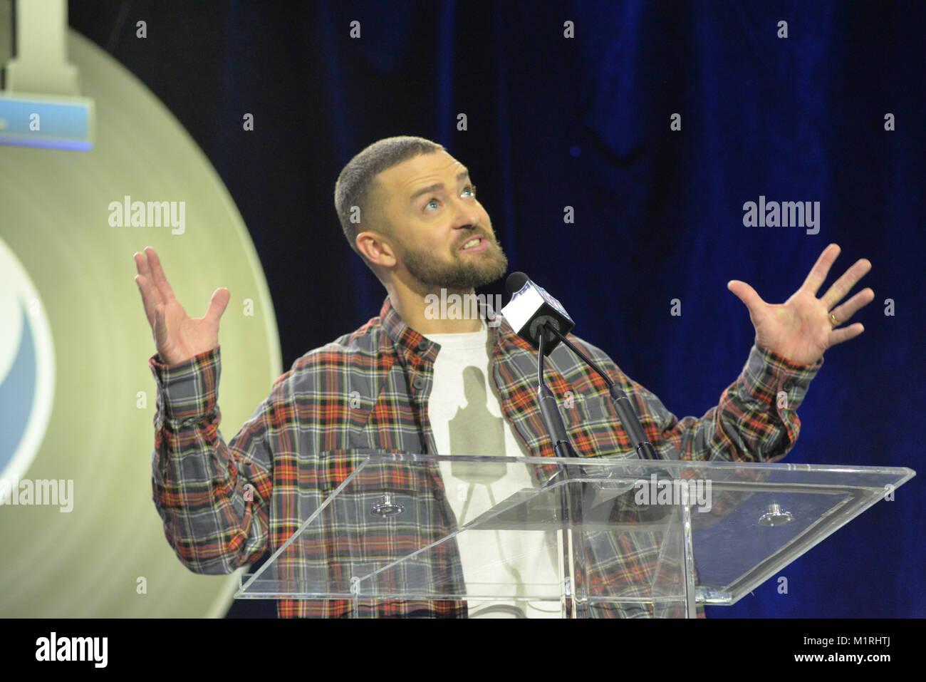 Minneapolis, Minnesota, USA. 1st Feb, 2018. Popstar JUSTIN TIMBERLAKE ...