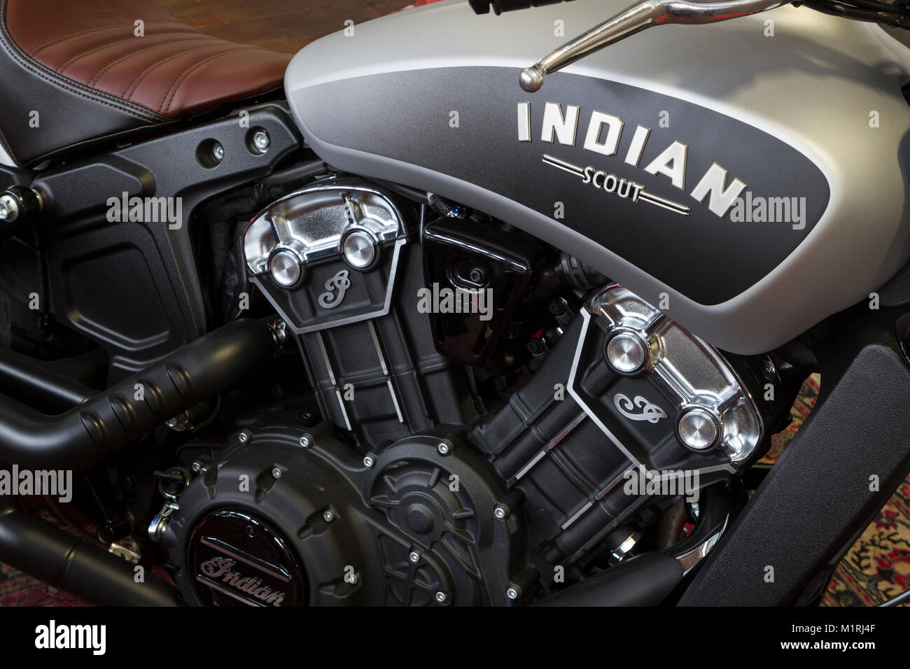 Indian scout motorcycle hi-res stock photography and images - Alamy