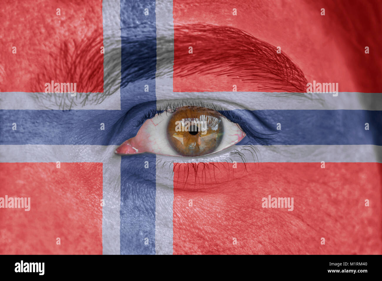 Norway flag face hi-res stock photography and images - Alamy