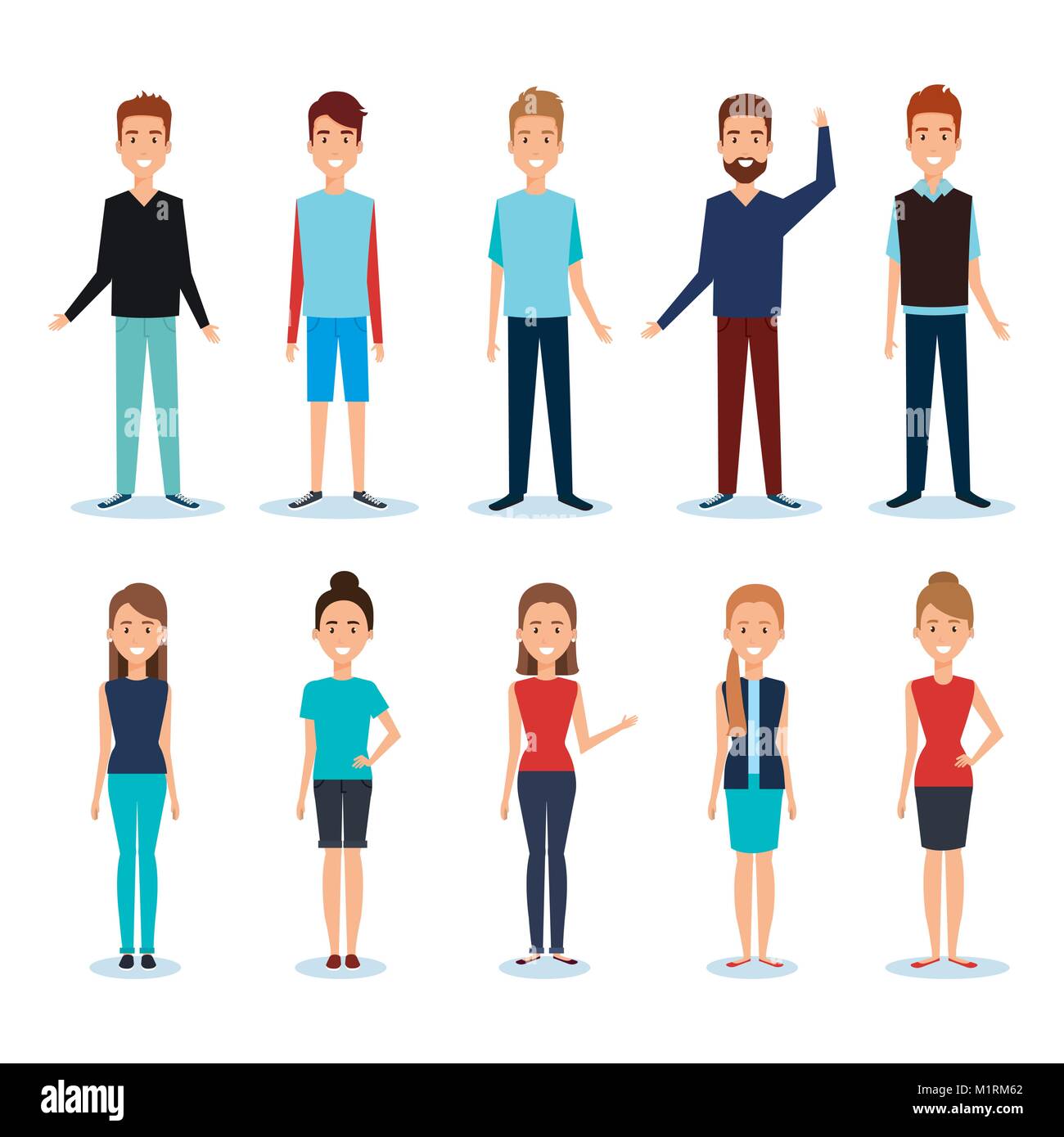 group of people avatars characters Stock Vector Image & Art - Alamy