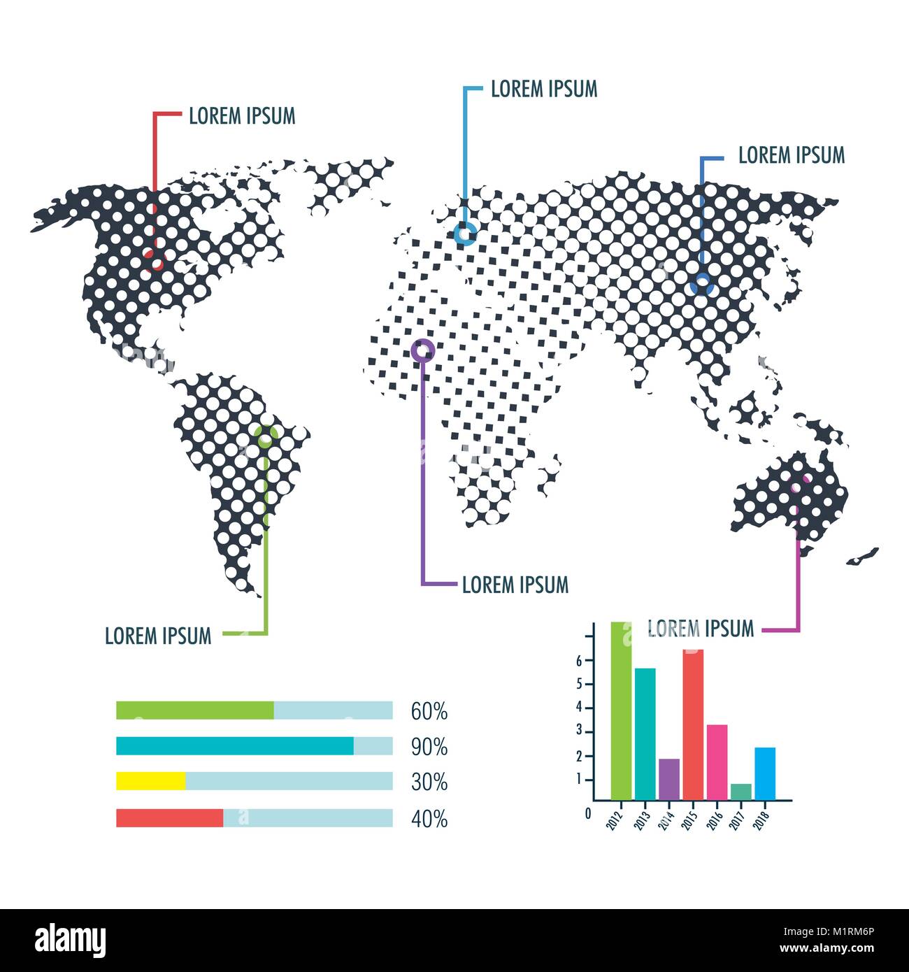 world planet infographic icons Stock Vector Image & Art - Alamy