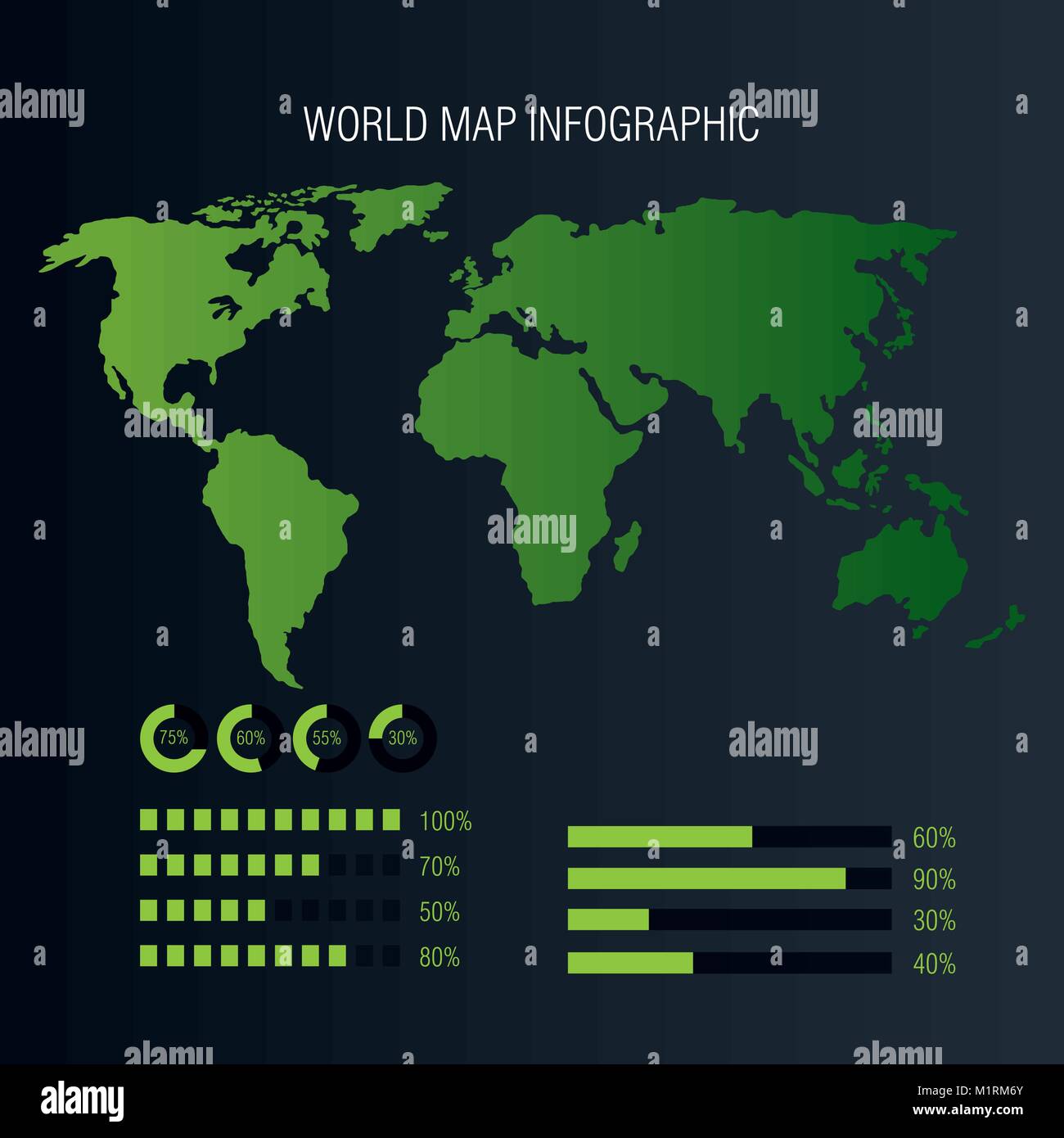 world planet infographic icons Stock Vector Image & Art - Alamy