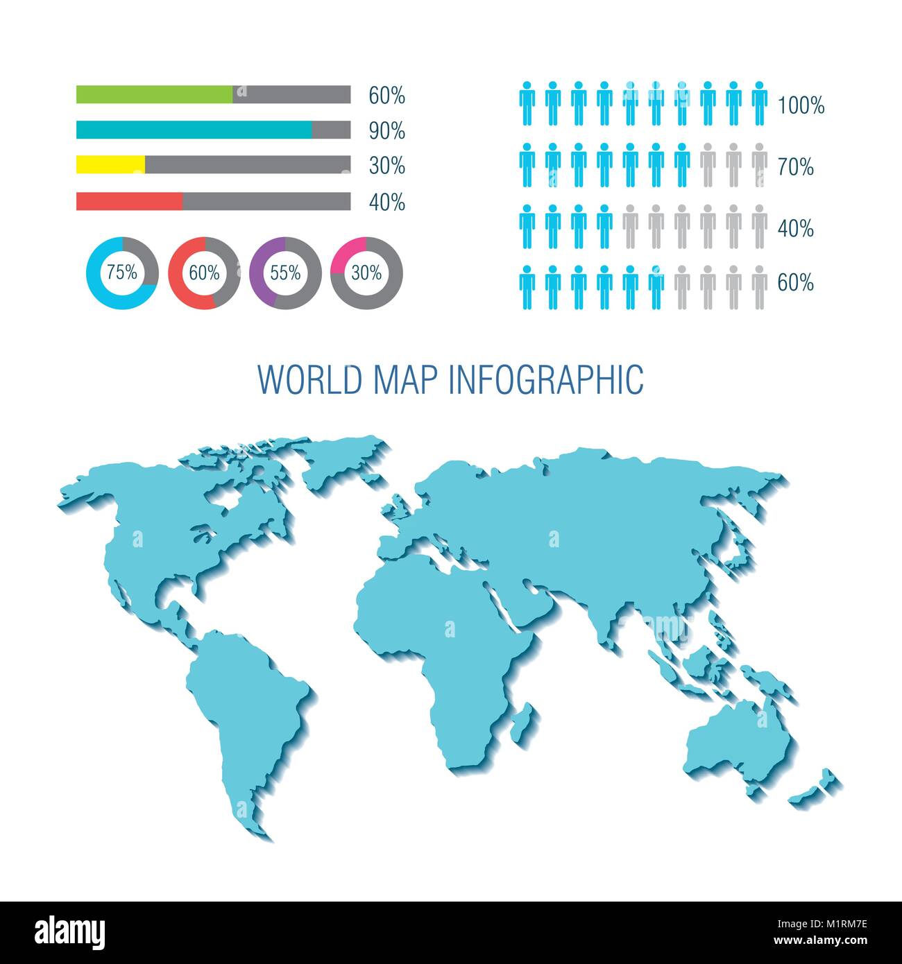 world planet infographic icons Stock Vector Image & Art - Alamy